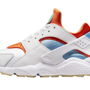 Nike Men's Air Huarache White/Safety Orange (DX2345 100) - 11