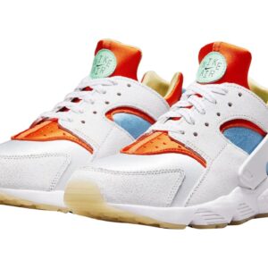 Nike Men's Air Huarache White/Safety Orange (DX2345 100) - 11