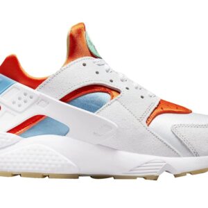 Nike Men's Air Huarache White/Safety Orange (DX2345 100) - 11