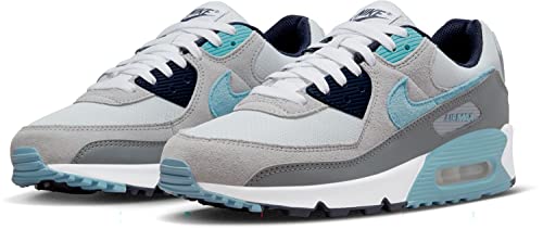 Nike Air Max 90 Men's Shoes (Pure Platinum/Worn Blue, us_Footwear_Size_System, Adult, Men, Numeric, Medium, Numeric_9)