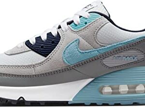 Nike Air Max 90 Men's Shoes (Pure Platinum/Worn Blue, us_Footwear_Size_System, Adult, Men, Numeric, Medium, Numeric_9)