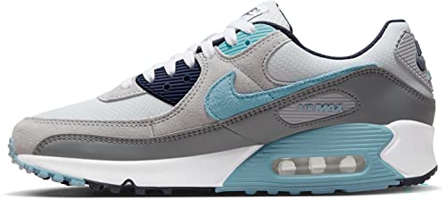 Nike Air Max 90 Men's Shoes (Pure Platinum/Worn Blue, us_Footwear_Size_System, Adult, Men, Numeric, Medium, Numeric_9)