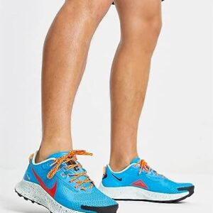 Nike Men's Pegasus Trail 3 Running Shoe, Laser Blue/Habanero Red, 10.5