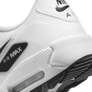 Nike Men's Air Max 90 G Spikeless Golf Shoes, White/Black, 12