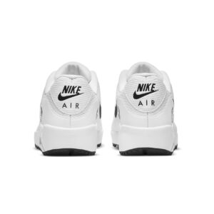 Nike Men's Air Max 90 G Spikeless Golf Shoes, White/Black, 12