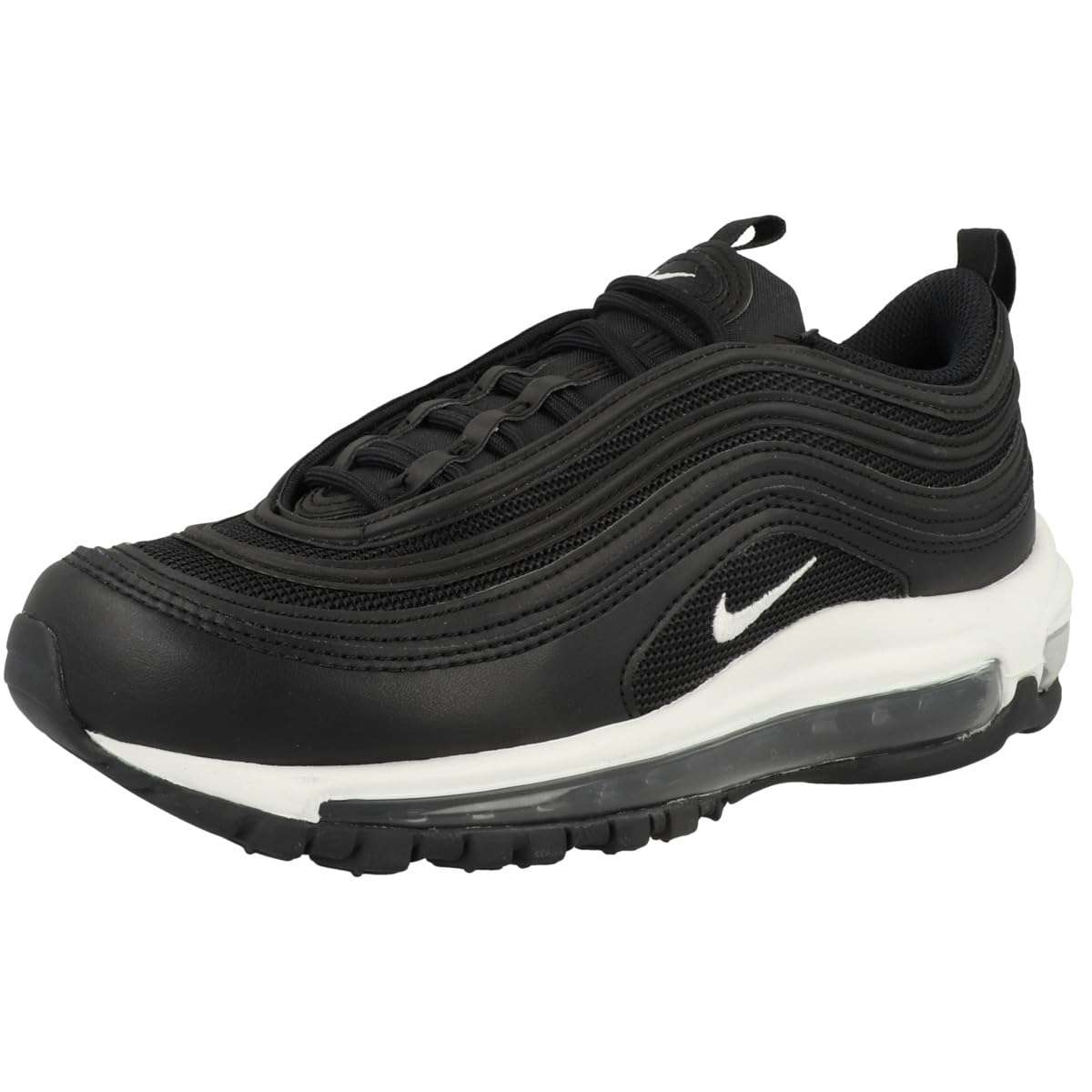 Nike Women's Air Max 97, Black/Black/White, Size 6