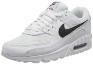 nike women's air max 90 white/black-white sneakers 6.5