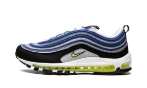 nike womens air max 97 og dq9131 400 atlantic blue voltage yellow - size 7w