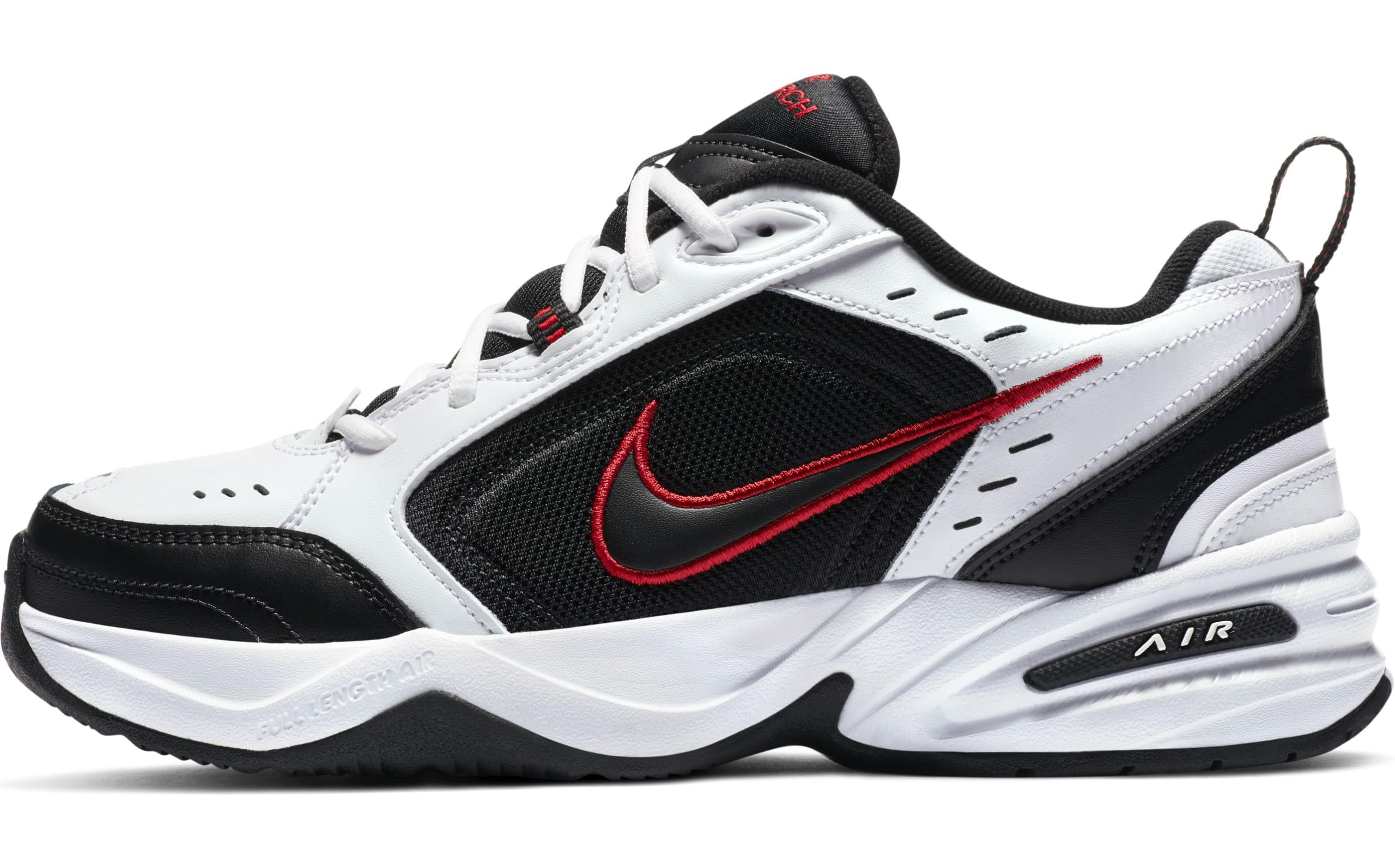 Nike Air Monarch IV White/Black-Varsity Red, 12