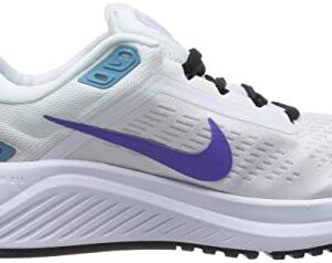 Nike W Air Zoom Structure 24, WHITE/PSYCHIC PURPLE-BARELY GRAPE, 5 UK (7.5 US)