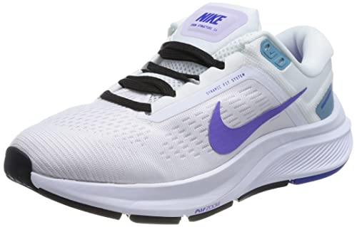 Nike W Air Zoom Structure 24, WHITE/PSYCHIC PURPLE-BARELY GRAPE, 5 UK (7.5 US)