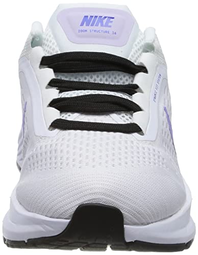 Nike W Air Zoom Structure 24, WHITE/PSYCHIC PURPLE-BARELY GRAPE, 5 UK (7.5 US)