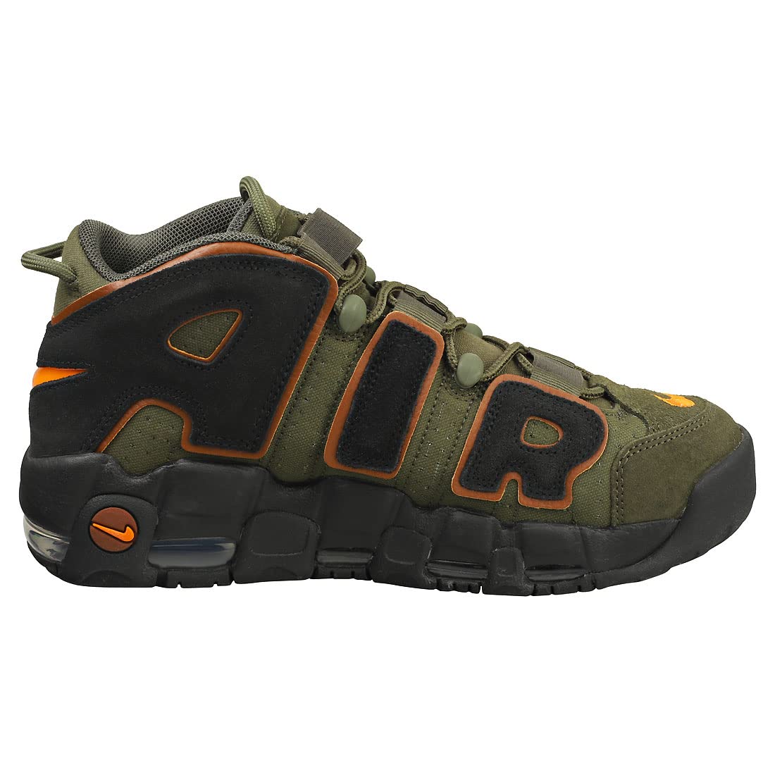 Nike mens Air More Uptempo Shoes, Cargo Khaki/Black-pecan-alpha, 8.5