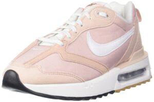 nike women's wmns air max dawn running shoe, pink oxford/summit white-black, 7