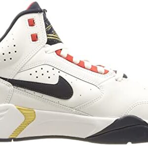 Nike Men's Air Flight Lite shoe, White/Navy/Red/Gold, 9.5