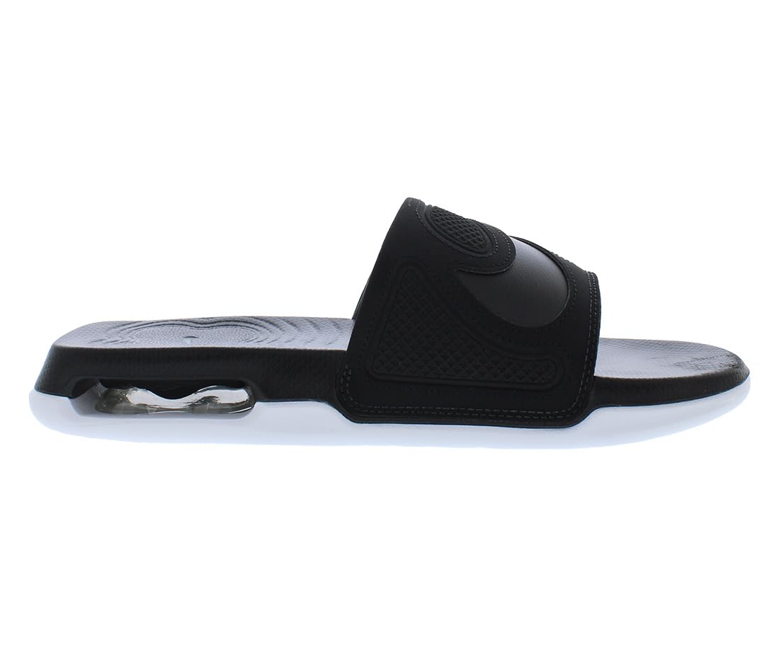 Nike Air Max Cirro Just Do It Athletic Sandal Solarsoft Slide (BLACK SILVER WHITE, us_footwear_size_system, adult, men, numeric, medium, numeric_11)