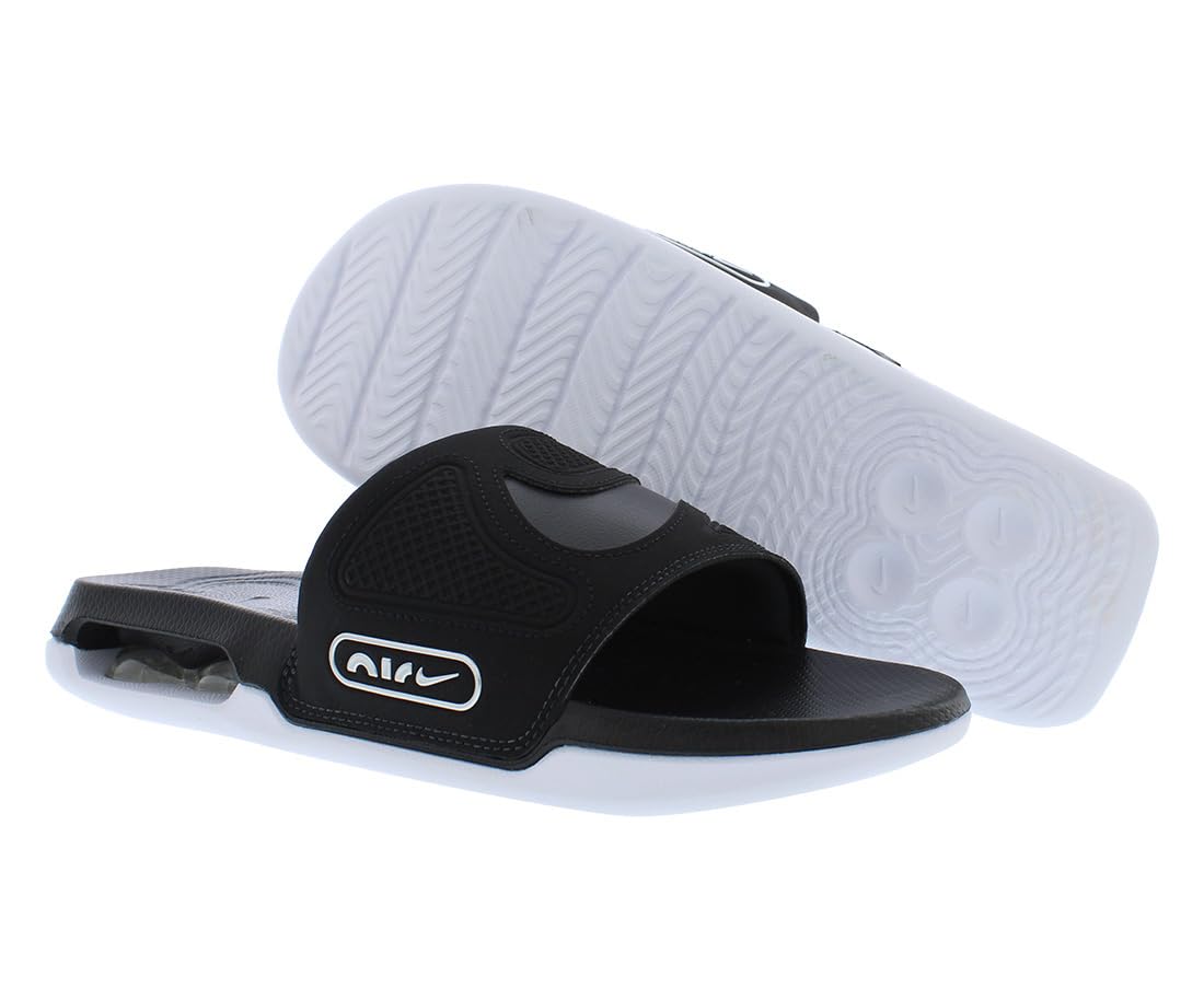 Nike Air Max Cirro Just Do It Athletic Sandal Solarsoft Slide (BLACK SILVER WHITE, us_footwear_size_system, adult, men, numeric, medium, numeric_11)