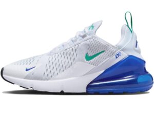 nike women's air max 270 white/neptune green-lapis (ah6789 109) - 6.5