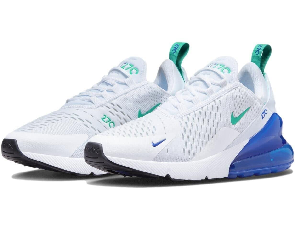 Nike Women's Air Max 270 White/Neptune Green-Lapis (AH6789 109) - 6.5