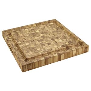 totally bamboo pro board bamboo carving and cutting board, 16" x 16" x 2"