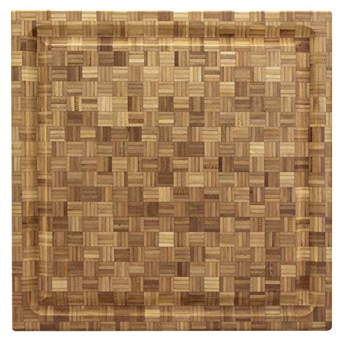 Totally Bamboo Pro Board Bamboo Carving and Cutting Board, 16" x 16" x 2"