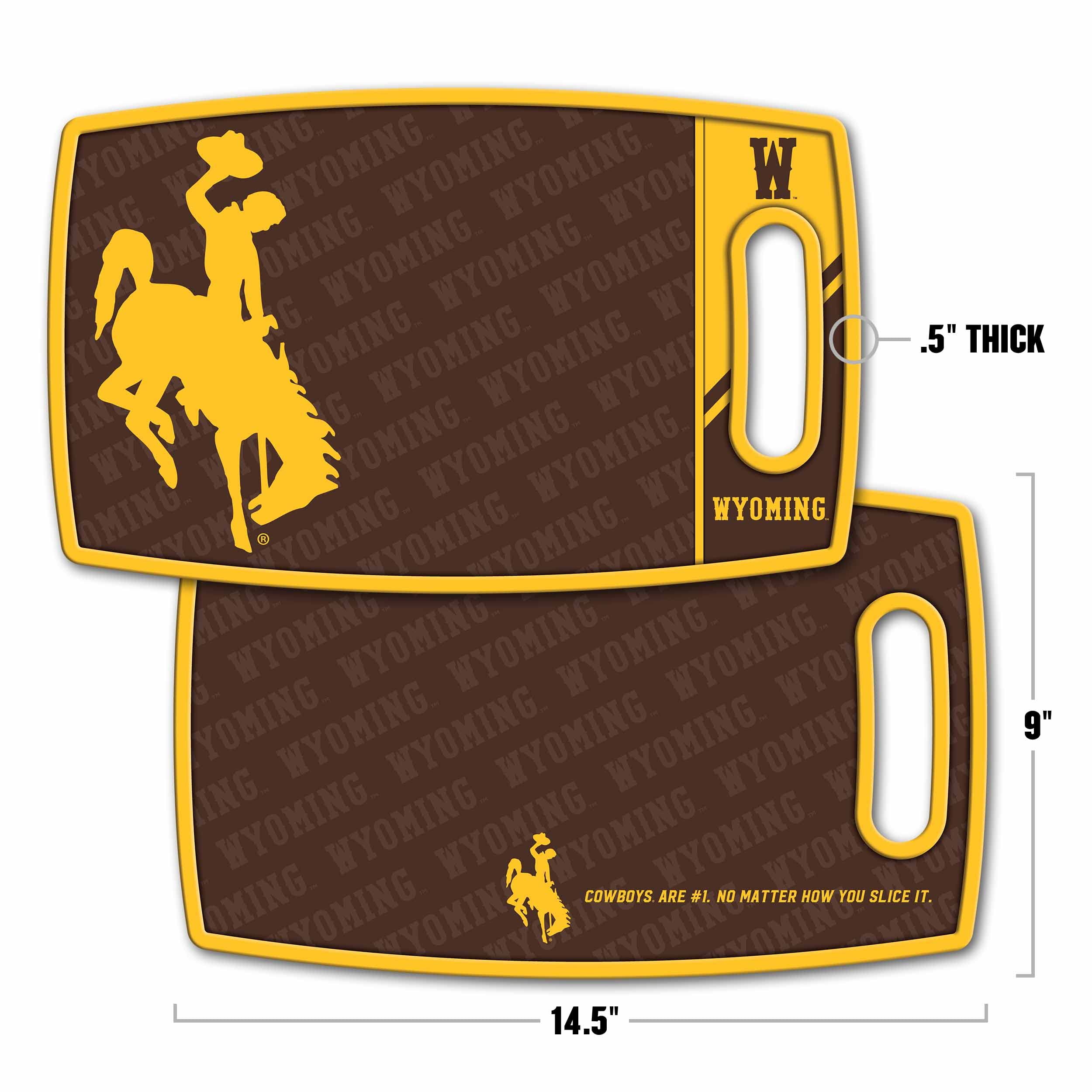 YouTheFan NCAA Wyoming Cowboys Logo Series Cutting Board