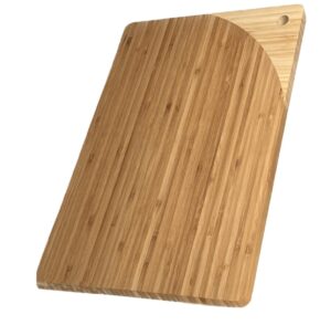 simply bamboo maui bamboo cutting board for kitchen | chopping board | carving/slicing vegetables, meat, fruits - 18'' x 12'' x 0.75"