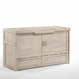 Night & Day Murphy Cube Cabinet Bed (Antique White) Queen 80 x 60