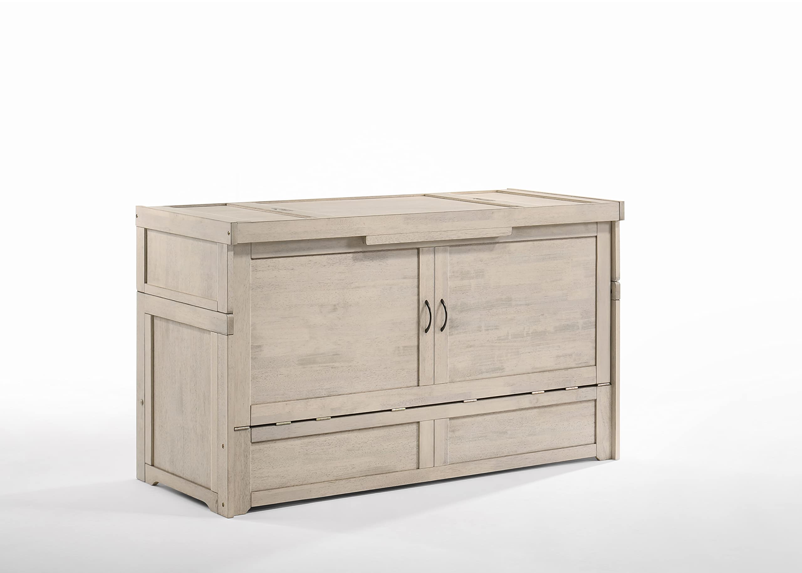 Night & Day Murphy Cube Cabinet Bed (Antique White) Queen 80 x 60