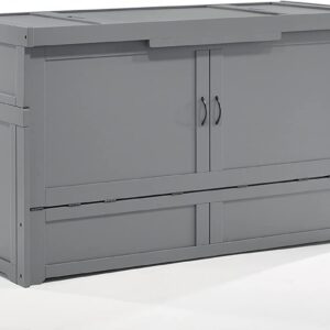 Night & Day Murphy Cube Cabinet Chest Bed (Queen, Gray)