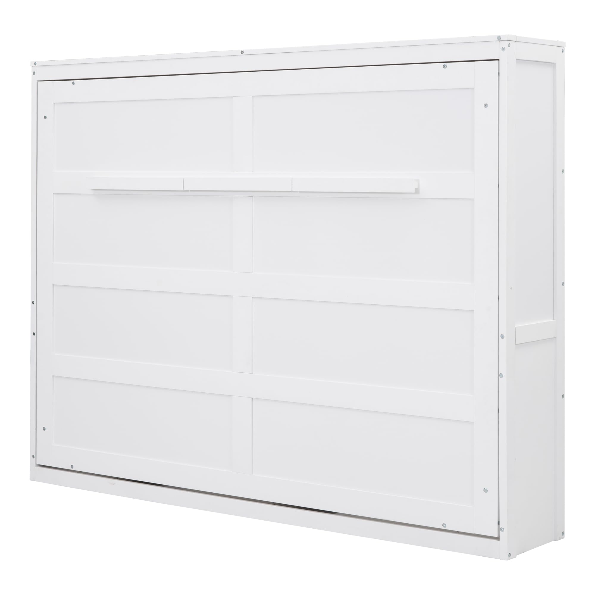 GAOWEI Queen Size Murphy Bed Wall Bed Bedroom Furniture Folding Bed Cabinet Bed Murphy Bed Cabinet Horizontal Murphy Bed Queen (White)