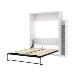 Atlin Designs 76" Queen Murphy Bed and 1 Storage Unit in White