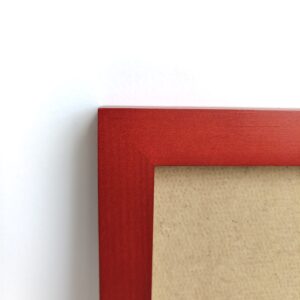 ZXT-parts 12x16 Picture Frame Red. Solid Wood, 2 Acrylic Panels (not Glass), 1 Piece of Copper Paper (Black and White), can Display Works of Art, Photos, etc. Wall hanging.1 Pack.