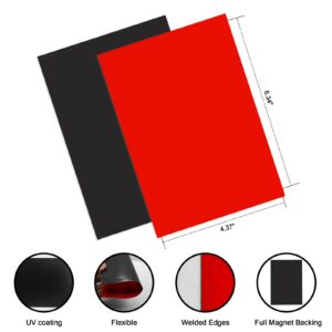 CHUNNIAO Red Magnetic Picture Frame 4X6 for Refrigerator 10 Pack,Photo Magnets Sleeves