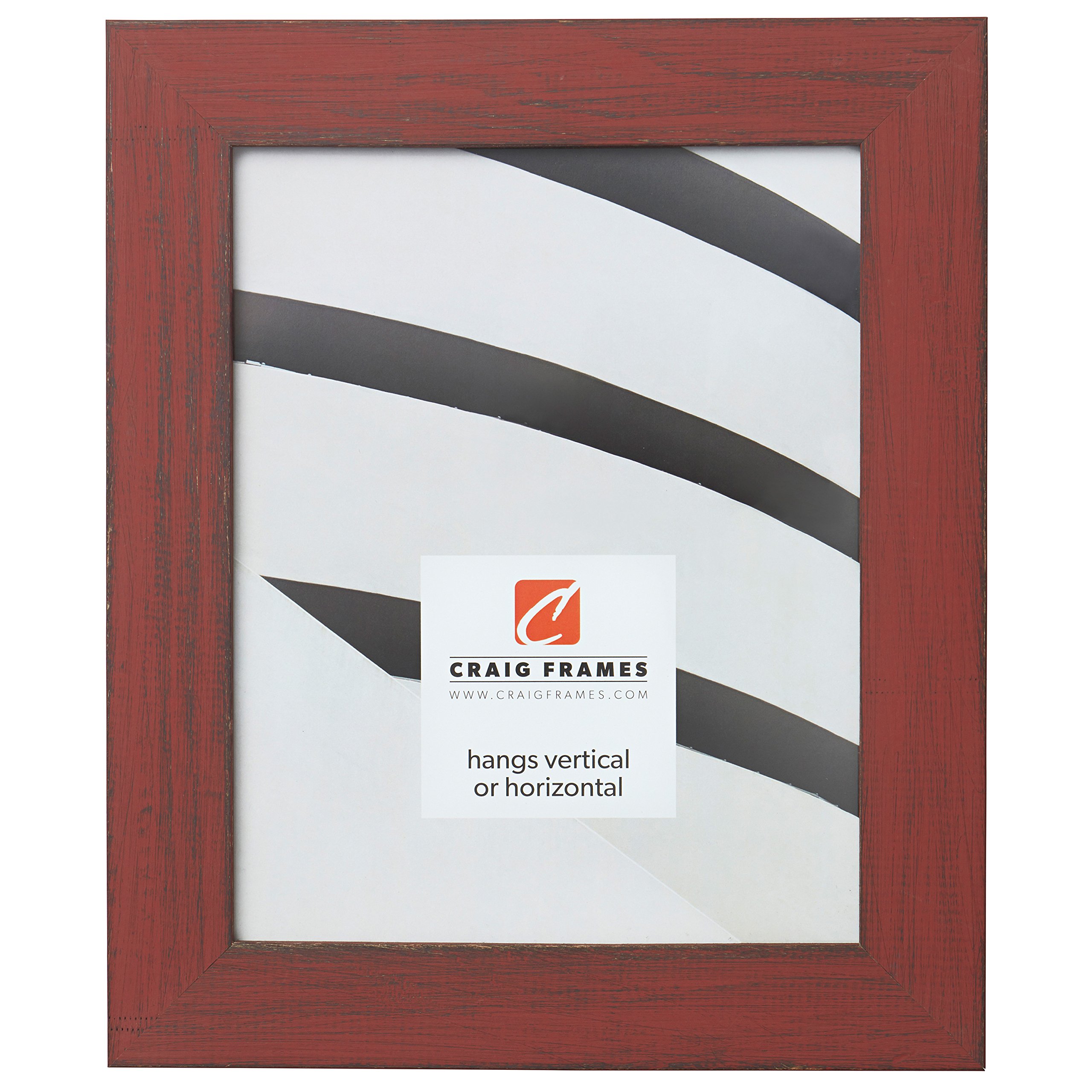 Craig Frames B923 Jasper Picture Frame, 16" x 20", Country Alabama Red