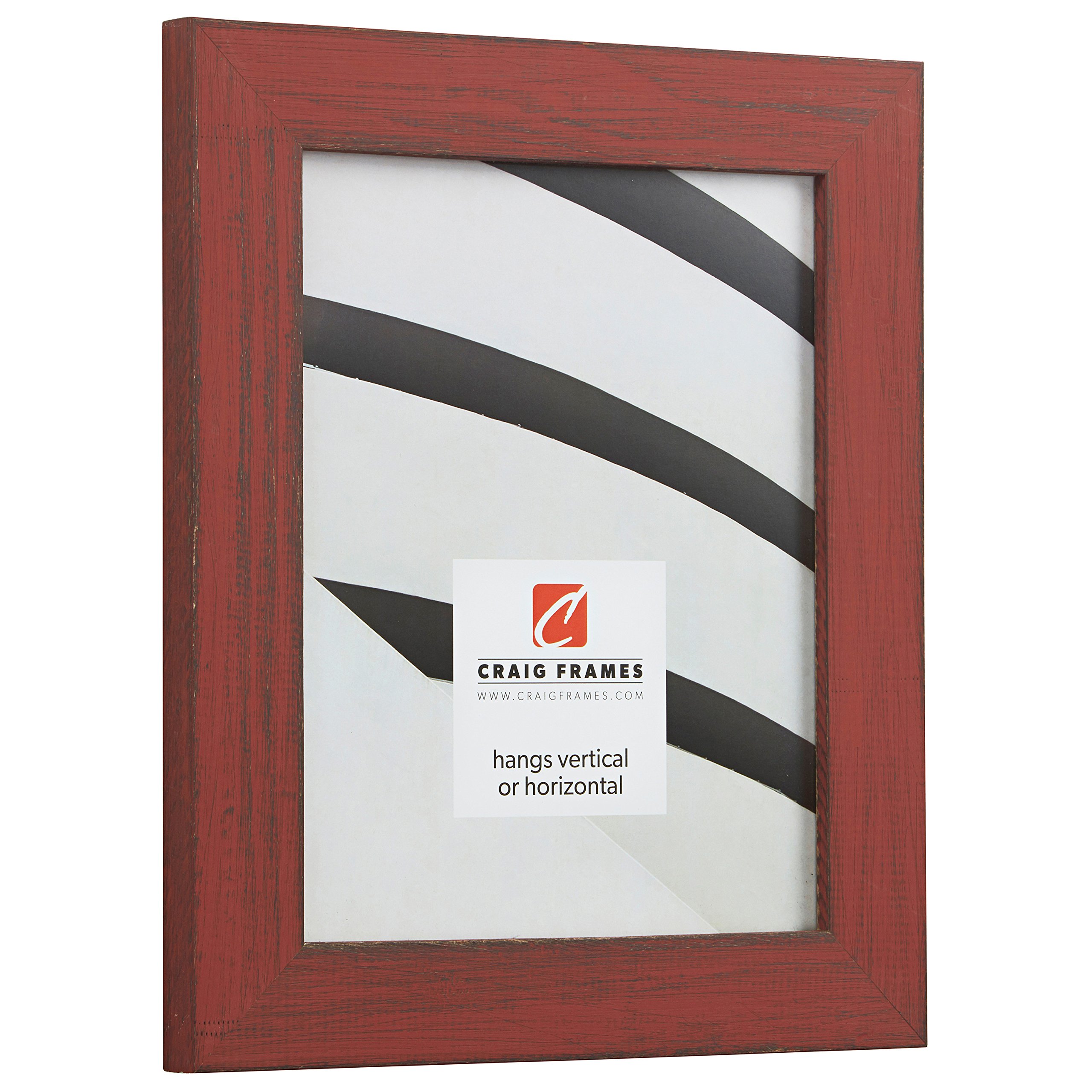 Craig Frames B923 Jasper Picture Frame, 16" x 20", Country Alabama Red