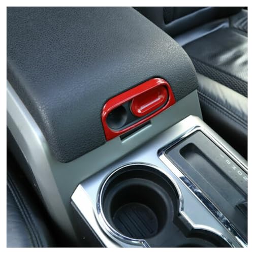 JIUYUN Central Armrest Box Handle Switch Cover Trim Frame Red HuaMao2019AB08b20203