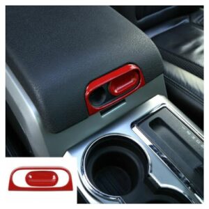 JIUYUN Central Armrest Box Handle Switch Cover Trim Frame Red HuaMao2019AB08b20203