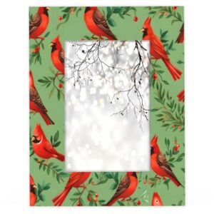 mardesigns xmas birds 11x14 picture frame, red cardinals display pictures11x14 or 8x10 photo, wall gallery photo frames and tabletop display frame