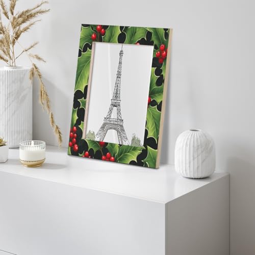 Mardesigns Christmas Leaves 11x14 Picture Frame, Red Fruits Display Pictures11x14 or 8x10 Photo, Wall Gallery Photo Frames and Tabletop Display Frame