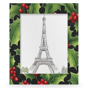 Mardesigns Christmas Leaves 11x14 Picture Frame, Red Fruits Display Pictures11x14 or 8x10 Photo, Wall Gallery Photo Frames and Tabletop Display Frame