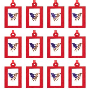 american flag eagle christmas photo ornament frame red picture frame for xmas tree hanging decoration