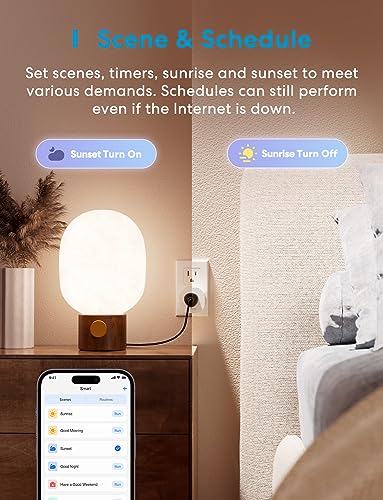 meross Matter Smart Plug Mini, Easy Setup, 100% Privacy Smart Outlet, Compact Size, Support Apple Home, Alexa, Google Home with Schedule and Timer, App and Voice Control, 2.4G Wi-Fi Only (2 Pack)