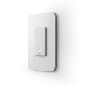 wemo smart light switch with thread - smart switch for apple homekit - 3 way switch compatible - smart home products, smart home devices - homekit light switch - apple home - requires neutral wire