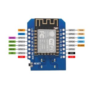 3Pcs ESP8266 Type C ESP-12 ESP-12F NodeMcu Mini D1 Module WeMos Lua 4M Bytes WLAN WiFi Internet Development Board with Type C USB Connection