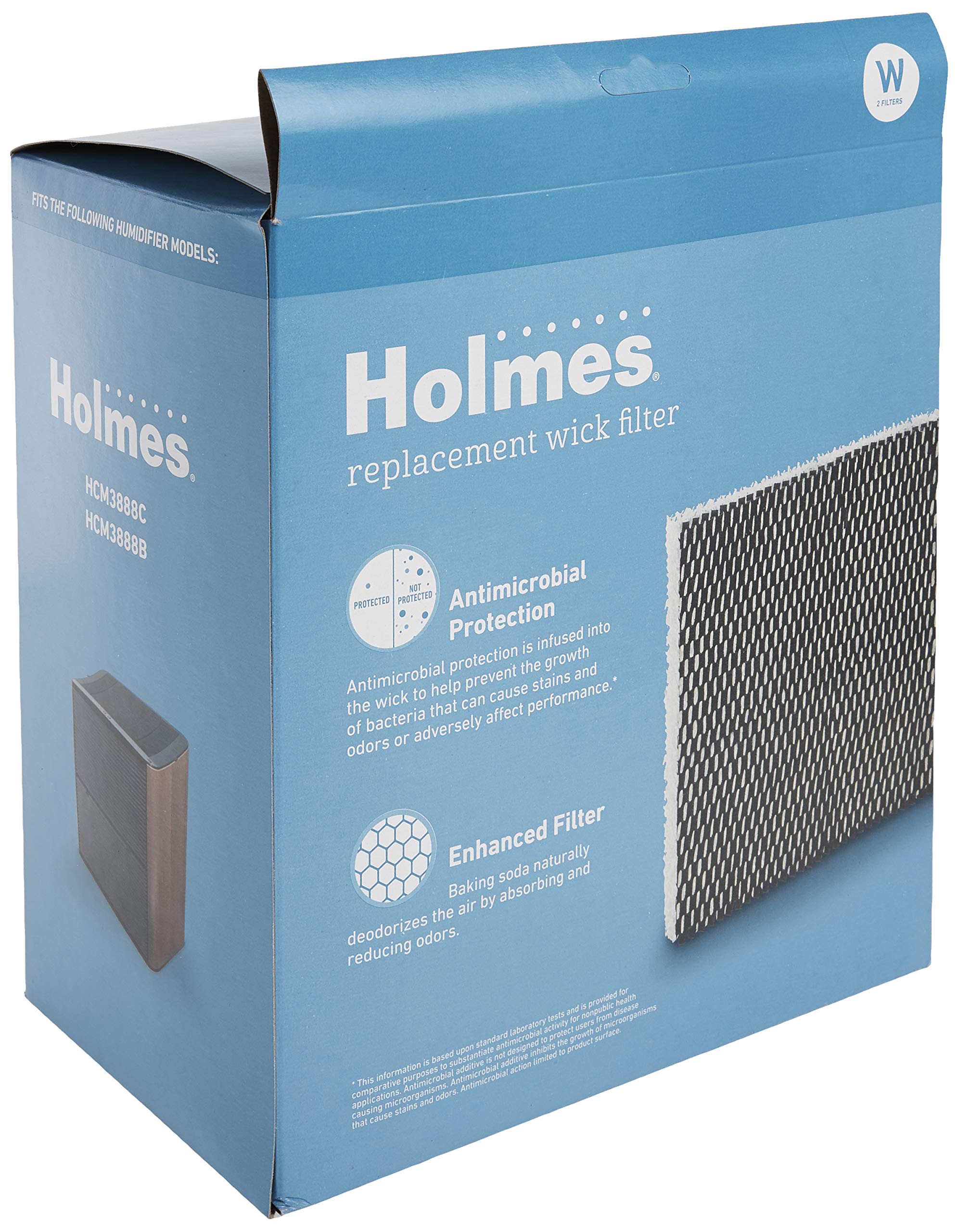 Holmes "W" Filter for Wemo Wifi Humidifier, 2-pack, HWF80-U