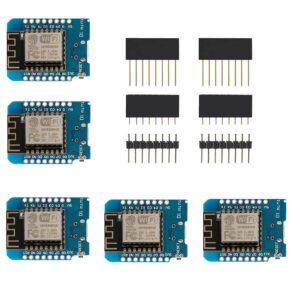 hiletgo 5pcs mini esp8266 esp-12f mini nodemcu lua 4m bytes wifi module with pin headers