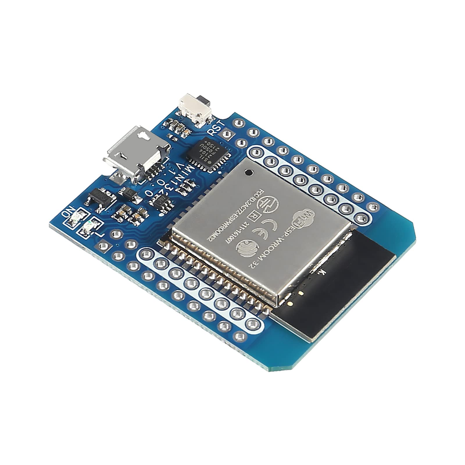 DWEII 5PCS ESP32 Mini NodeMCU Board ESP32 D1 Mini ESP-32 WiFi+Bluetooth Development Module Board Base on ESP8266 Compatible with Arduino WeMos D1 Mini