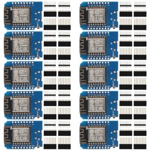 coliao 10pcs esp8266 esp-12f nodemcu mini wireless d1 module nodemcu lua 4m bytes wlan wifi internet development board compatible with wemos d1 mini nodemcu