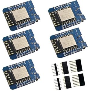 baeasu 5pack d1 mini nodemcu esp8266 esp-12f wireless module internet of things development board compatible with arduino (d1 mini esp8266)